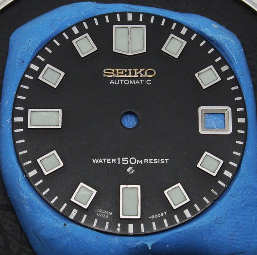 Reluming a Seiko 6105 dial and hands | Adventures in Amateur Watch Fettling