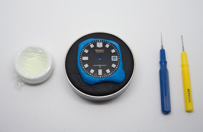 Reluming a Seiko 6105 dial and hands | Adventures in Amateur Watch Fettling